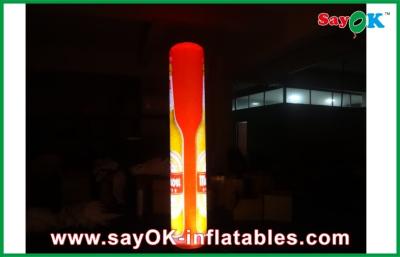 Cina Colonna gonfiabile di pubblicità LED, decorazione gonfiabile della colonna di illuminazione con stampa di logo in vendita