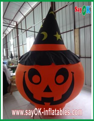 Cina Grande decorazione gonfiabile durevole della zucca con l'arancia d'accensione principale in vendita