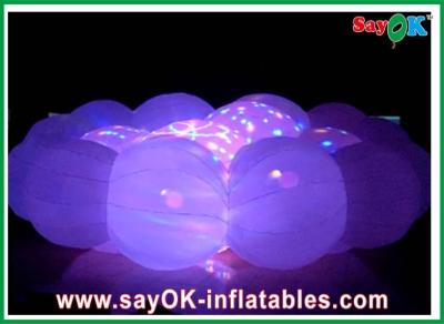 China White Party LED ball inflatable props white colored inflatable cloud for nightclub for sale