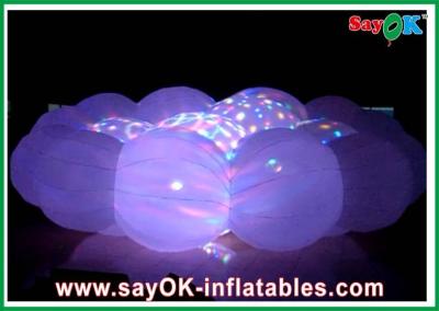 China White Party LED ball inflatable props white colored inflatable cloud for nightclub for sale