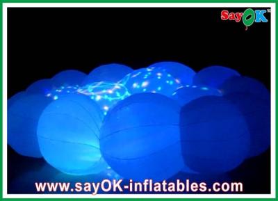China White Party LED ball inflatable props white colored inflatable cloud for nightclub for sale