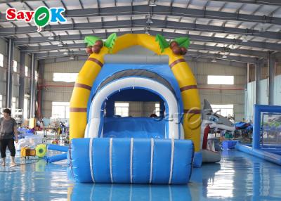 Cina Campo da giuoco di S di rimbalzo dello squalo dei bambini gonfiabili di tema della Camera “con gli scorrevoli in vendita