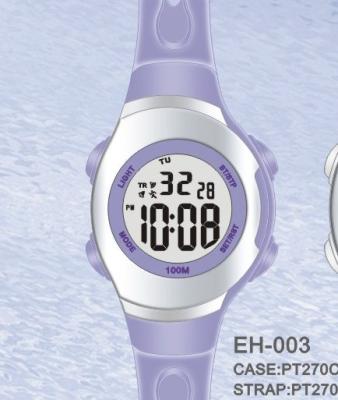 Cina Orologi di Digital delle donne impermeabili di sport con la luce doppia di EL di tempo in vendita