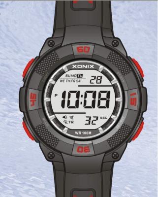 Cina Resistenza all'acqua di plastica rotonda degli orologi di Digital dei signori del quarzo 100M in vendita