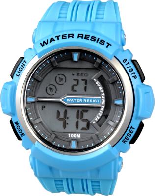 Cina Orologio di Digital dei signori della luce di EL con il cronografo resistente dell'acqua di 100m in vendita