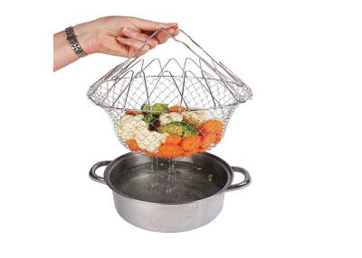 中国 23cmのステンレス鋼の網フィルター バスケットのこし器150gの銀 販売のため