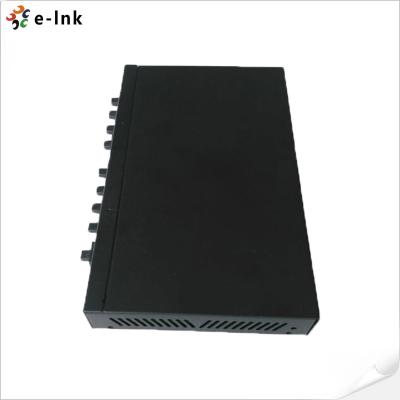 中国 管理された8x100M SFP + 1x1000M SFP/TPのコンボのイーサネット繊維スイッチDC12V 2Aアップリンク 販売のため