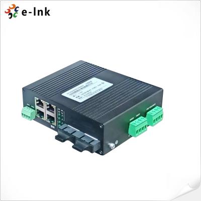China O caso IP40 de alumínio controlou o interruptor dos ethernet da fibra com os 4 RS485 portuários à venda