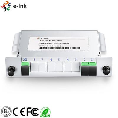 China 2×N Cassette PLC Splitter Plug In Type Min Return Loss 55DB for sale