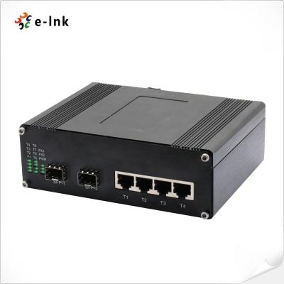 China Industrie-Ethernet-Schalter mit 4 Ports 10/100TX 802.3at PoE + 2 Ports 100FX zu verkaufen