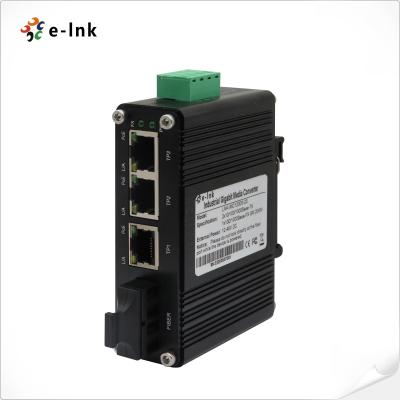 China Mini Industrial PoE Ethernet Switch con puerto Gigabit 3-RJ45 + 1-SC en venta