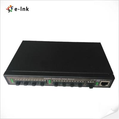 Китай Управляемый 8+1 портовый гигабитный оптоволоконный коммутатор SFP Combo Uplink, защита от электромагнитных помех для центров обработки данных продается