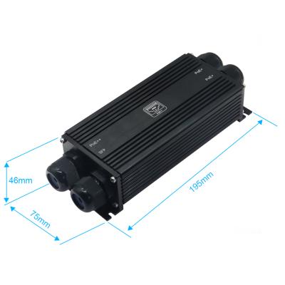 China IP67 Wasserdichtes Industrie-Gigabit-PoE-Erweiterungsgerät POE-Repeater IEEE802.3bt ((1 x Eingang 3 x Ausgang) zu verkaufen