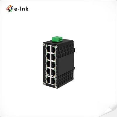 China Mini Industrial 8 puertos 10/100/1000T 802.3at PoE + 2 puertos 10/100/1000T Compacto Ethernet Switch en venta