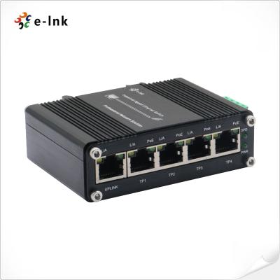China Mini Industrial 4-Port 10/100/1000BASE-T 802.3at PoE + 1-Port 10/100/1000T Ethernet-Switch zu verkaufen