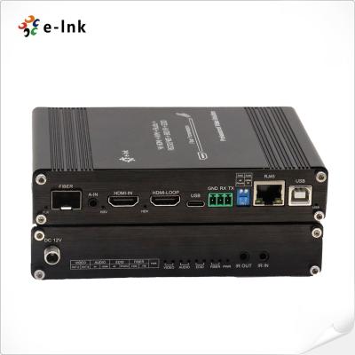 China Extensor KVM de Fibra Óptica HDMI 4K 60Hz Multifuncional en venta