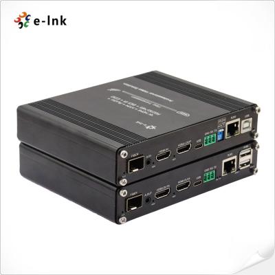 China Extensor KVM de Fibra Óptica HDMI 4K 60Hz Multifuncional en venta
