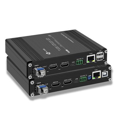 China Extensor KVM de Fibra Óptica HDMI 4K 60Hz Multifuncional en venta