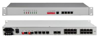 China 8/16-Ch FXO/FXS + 8-Ch E1 + 4-Ch 10/100M ETH + 4Ch RS232/422/485 Fiber Multiplexer for sale