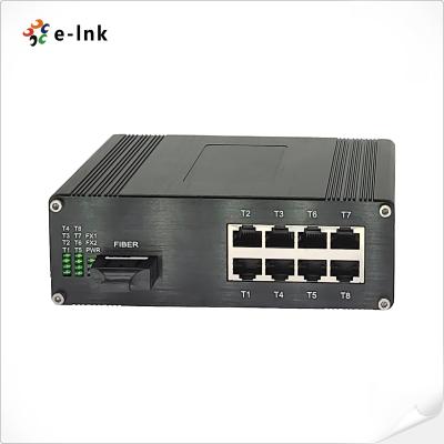 Китай Промышленный коммутатор Ethernet 8-порт 10/100/1000Base-T + 1-порт 1000Base-X DIN Rail продается