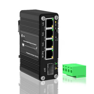 Китай Mini Industrial 3-Port 1000M RJ45 + 1 x SFP PD Switch с функцией разделения PoE продается