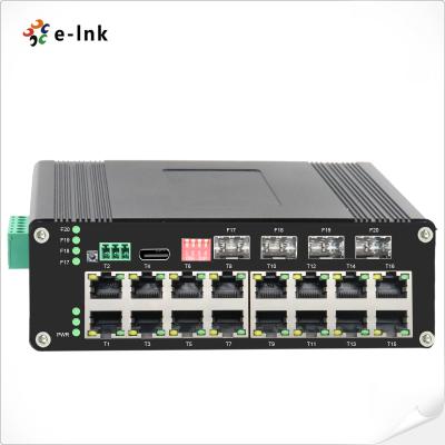 China Switch Ethernet Industrial L2+ Gestionado 1000M 16 Puertos PoE IEEE802.3at + 4-SFP en venta