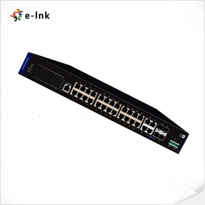 Китай Управляемое промышленное 24-Port переключатель локальных сетей 10/100/1000T + 4-Port TP/SFP комбинированный продается