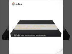 24 10Gbps SFP+ ports + 4 10/100/1000Mbps TP/SFP combo ports Managed Ethernet Fiber Switch