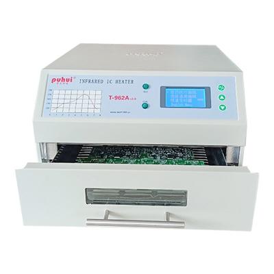 중국 배출 벤치탑 리플로우 오븐 300*320mm 1500w IC 온수기 적외선 연납땜 스테이션과 T962A 판매용