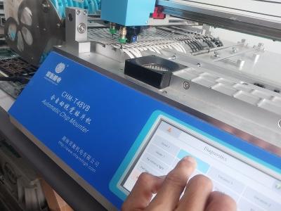 中国 CHMT48VB ベンチトップ SMT ピックアンドプレースマシン 58 フィーダー 2 ビジョンカメラ 販売のため