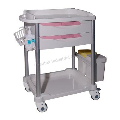 Cina Separatore medio dei cassetti 3*3 del carrello 2 del salone di bellezza di rotolamento della clinica dell'ospedale dentro in vendita