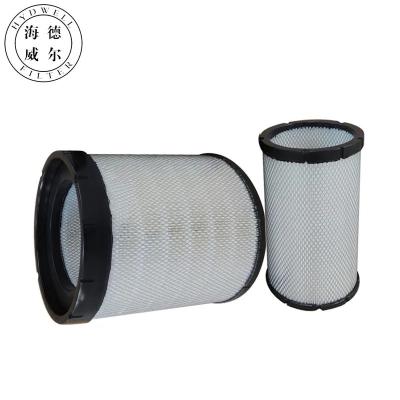 Cina AF26345 AF26346 Hydwell Manufactures Excavator Loader Motore Diesel Elemento filtro aria in vendita