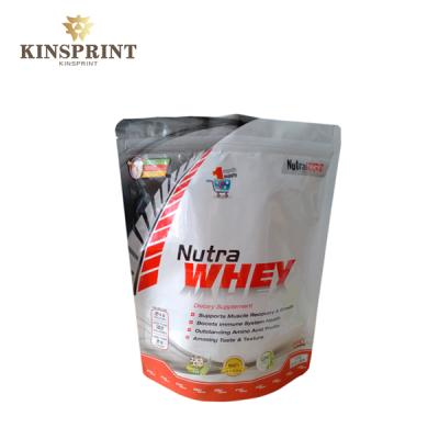 中国 Custom design resealable plastic protein powder packaging bag 販売のため