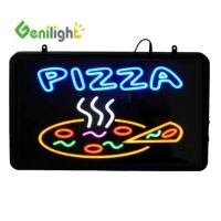 Quality ABS Open-Mold Outframe High Brightness Contrast Ratio Custom Pizza Planet LED Neon Sign for sale