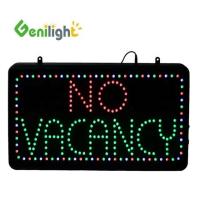 Quality CE RoHS Indoor 56*33cm Genilight No Vacancy Flash LED Open Sign Programmable LED Sign for sale