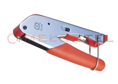 中国 同軸RG6 RG59 Fの同軸ケーブルのひだ付け装置のためのコネクターの圧縮用具のひだ付け装置 販売のため