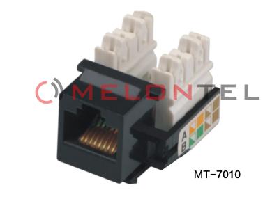 中国 黒い表面の台紙の出口Cat6 RJ45台形ジャックの穿孔器は立ちます 販売のため