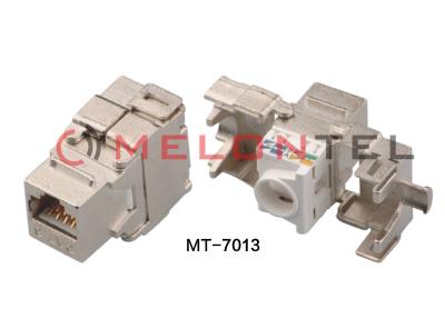 中国 Cat7 RJ45 FTP Toollessの表面の台紙の出口亜鉛合金モジュールによって保護される台形ジャック 販売のため