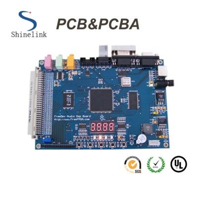 China Dubbelzijdig PCBA-bord Elektronicacomponenten PCB-assemblage Blauw soldeermasker Te koop