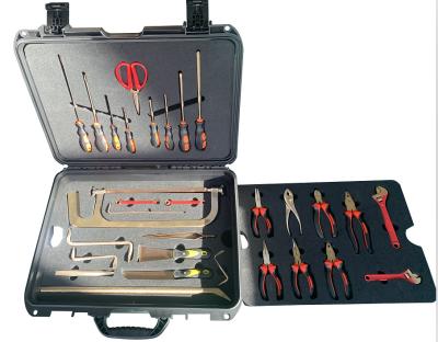 Cina cassa materiale non magnetica dell'ABS della lega di rame del berillio dei kit di utensili di 36pcs Eod in vendita