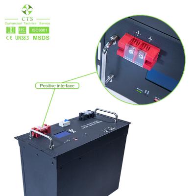 중국 태양계를 위한 48v 100ah 200ah Lifepo4 서버 선반 건전지 5kwh 10kwh 24v 판매용
