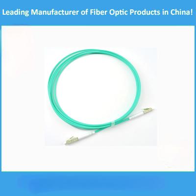 China Simplex Patch Cord OM3 Multimode 3.0mm LSZH Jacket with LC SC FC ST Connectors for sale
