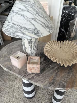 China Modern Artistic Marble Table Lamp Marble Desk Lamps For Interior Decoration for sale