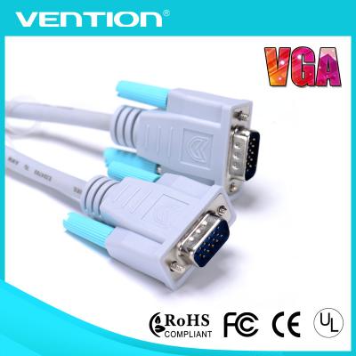 Cina Cavo di estensione blu del monitor di VGA del rivestimento di PVC con il maschio di VGA del computer di Ferriters aD-Sotto maschio in vendita