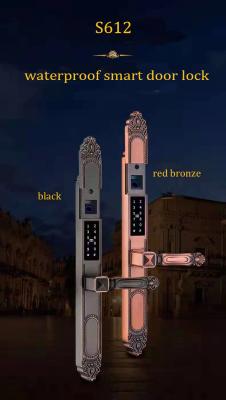 Cina Serratura per porte esterne in lega di zinco multifunzione con impronte digitali a doppio lato e protezione solare in vendita