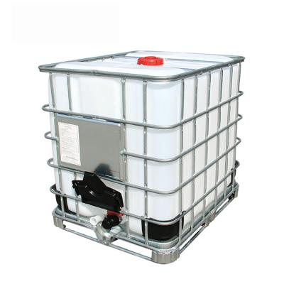 China 1000L Intermediate Bulk Container (IBC) | New White Plastic IBC Totes For Chemical & Industrial Use for sale