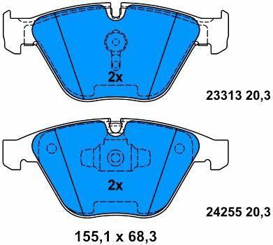 중국 충격을 막는 BMW 브레이크 패드 34116780711 BMW X1 E84을 위한 고정도 판매용