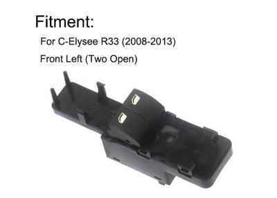 Cina Driver nero Side For Citroen Elysee R33 del LH della parte anteriore dell'interruttore generale dell'alzavetro elettrico in vendita
