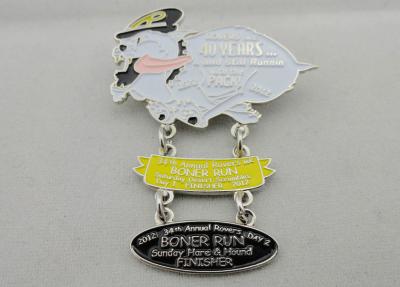 실책 뛰기 접어젖힌 옷깃 Pin, 니켈 도금, 기념 수집 가능한을 위한 나비 클러치를 가진 연약한 사기질 Pin
