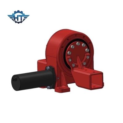 China Accionamiento de giro pequeño cerrado horizontal adjunto con motor de 24 V CC para seguidores solares inclinados en venta